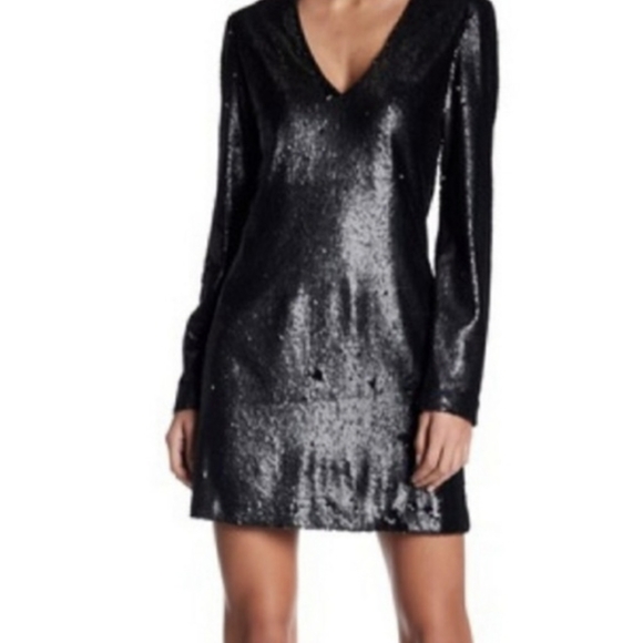 Wayf | Dresses | Wayf Matte Black Sequin Dress Size S | Poshmark